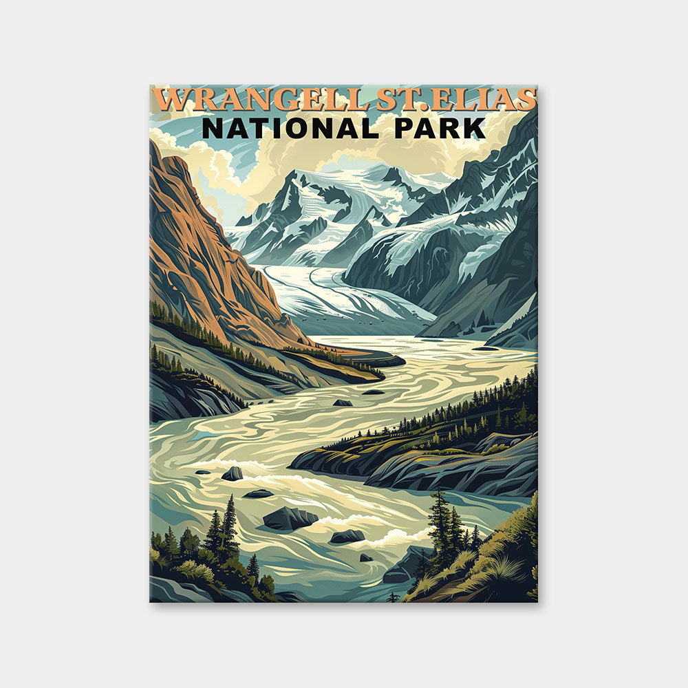 Wrangell-St. Elias National Park Diamond Painting (Vintage Edition ...