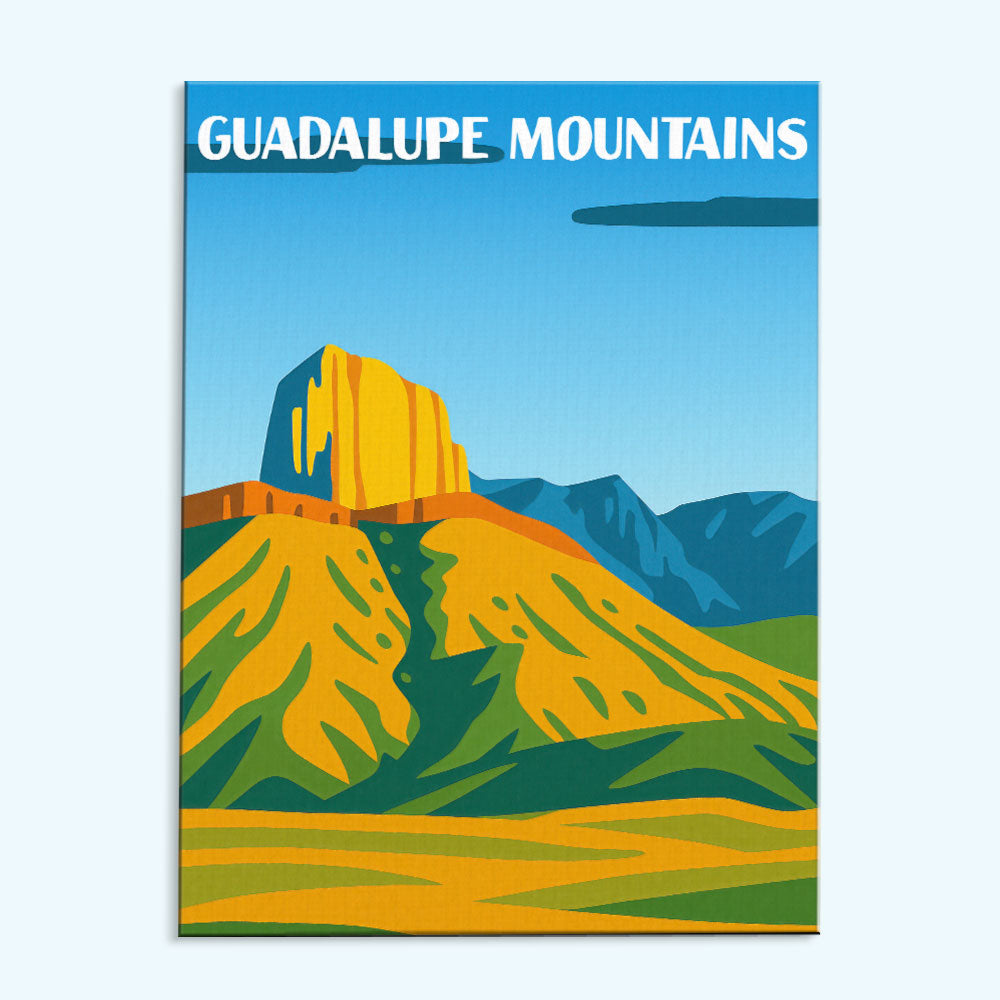 Guadalupe Mountains National Park Beginner | Paint by Numbers Kit ...