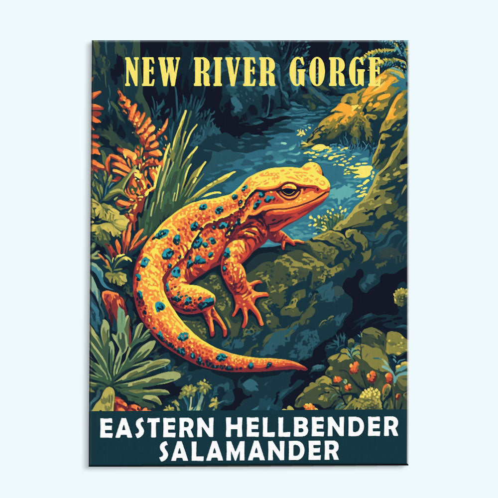 New River Gorge National Park Animal | Paint by Numbers Kit – Wander ...