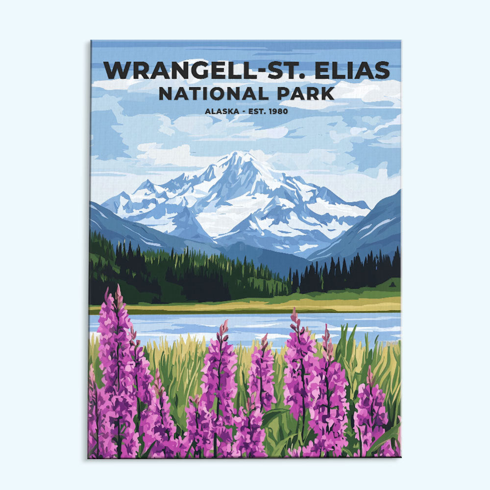Wrangell-St. Elias National Park Heritage Edition | Paint by Numbers K ...