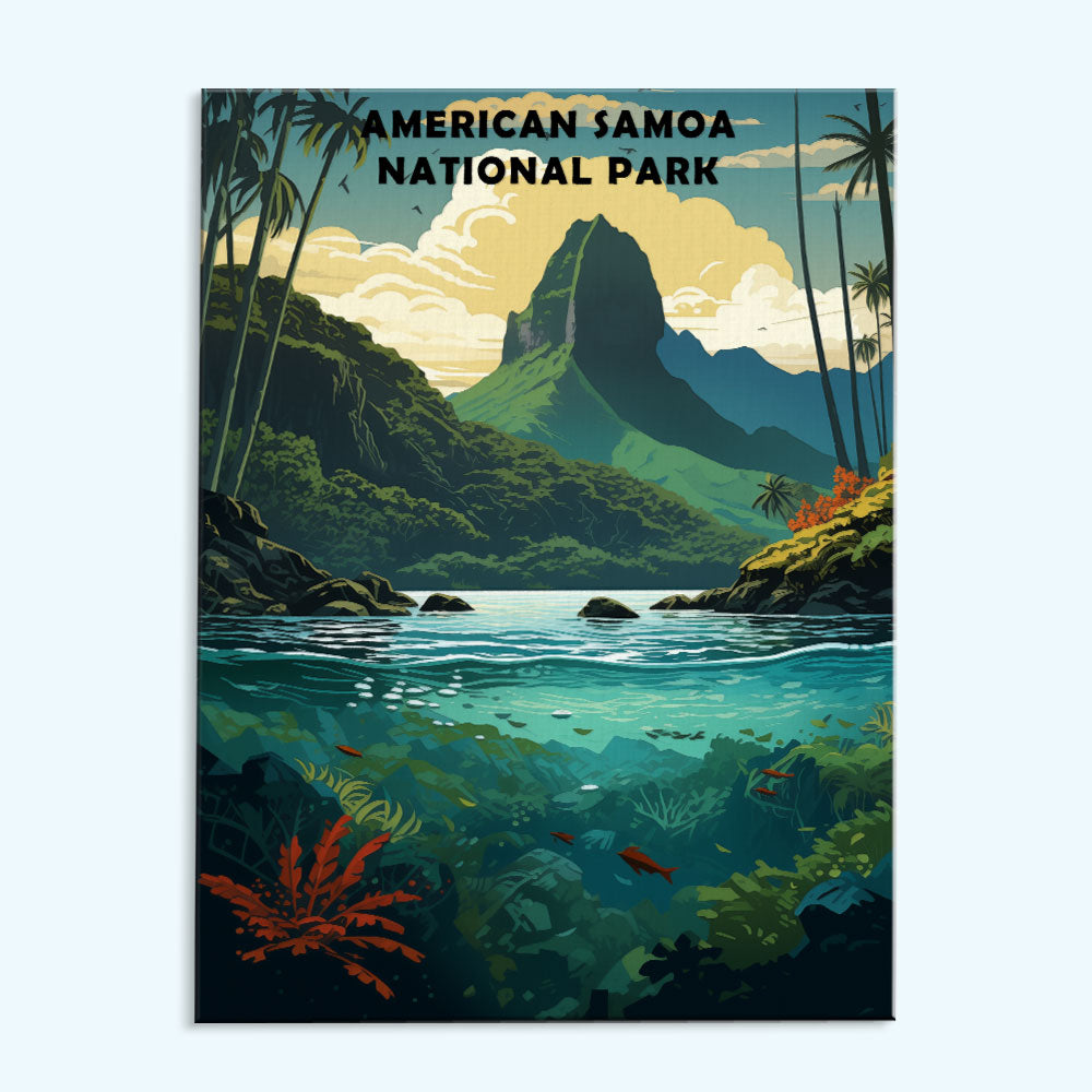 American Samoa National Park | Paint by Numbers Kit – Wander Painting