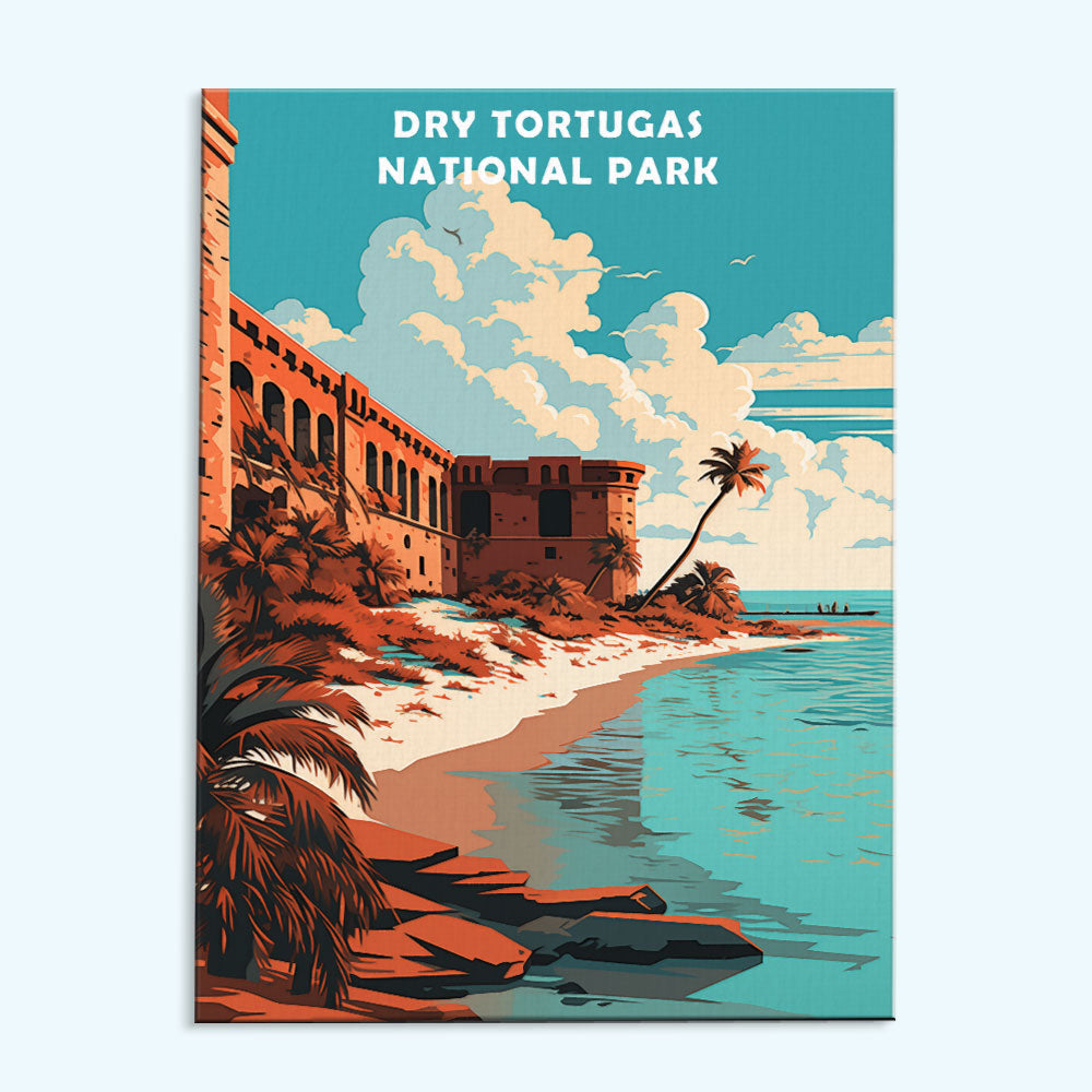 Dry Tortugas National Park | Paint by Numbers Kit – Wander Painting