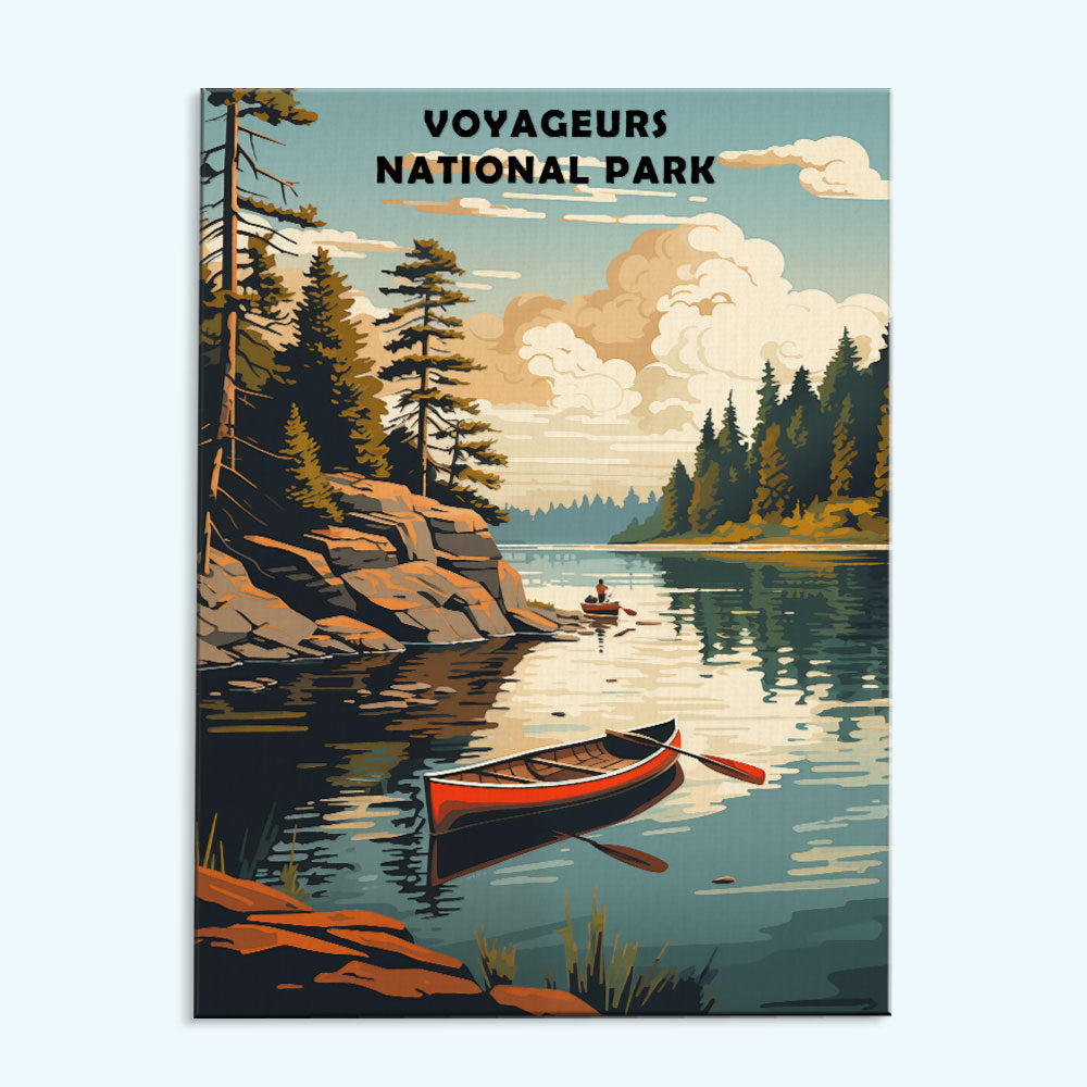 Voyageurs National Park | Paint by Numbers Kit – Wander Painting