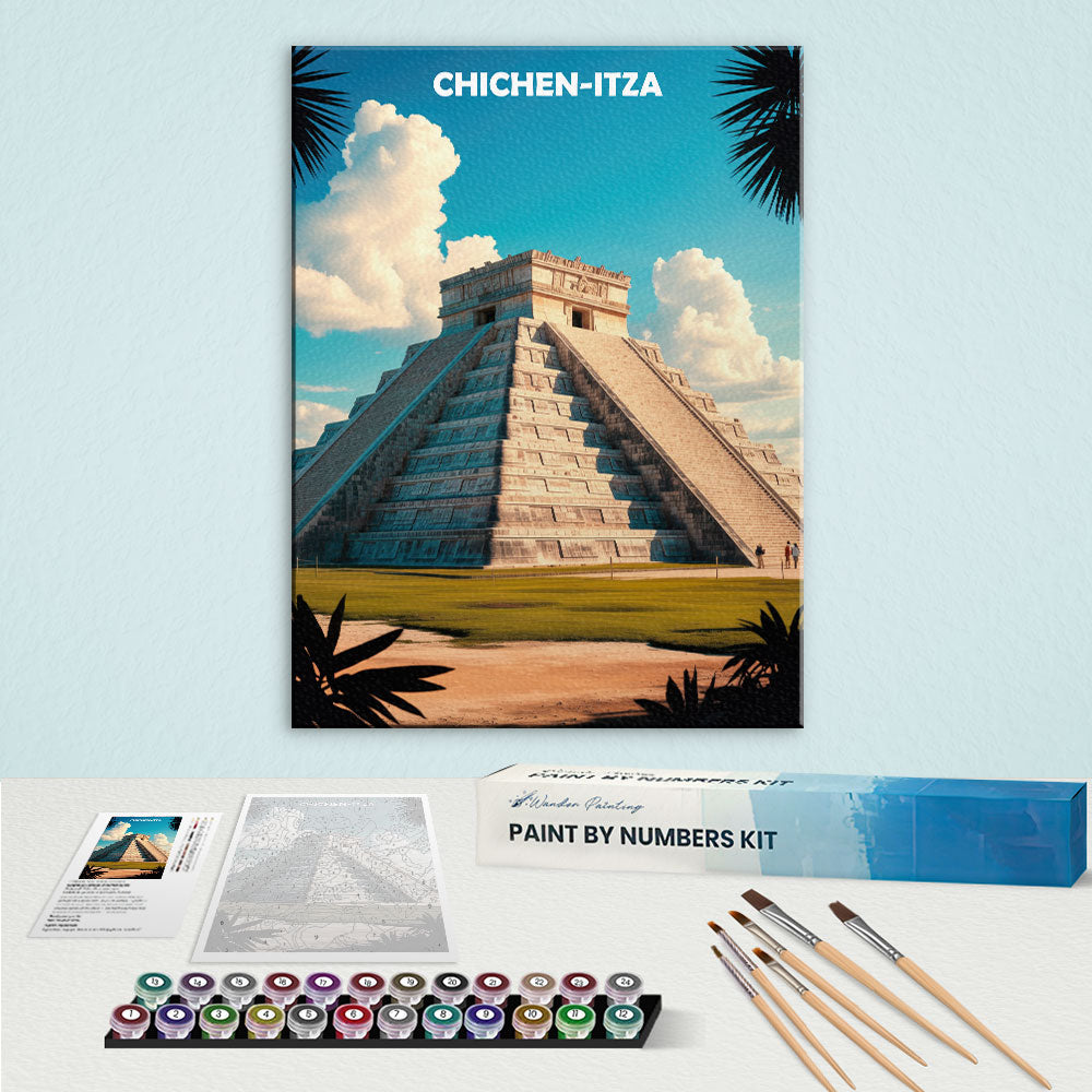 Chichen-Itza, Mexico - World Heritage | Paint by Numbers Kit – Wander ...