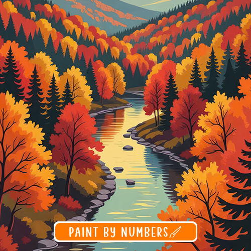 German National Park Paint-by-numbers – Wander Painting