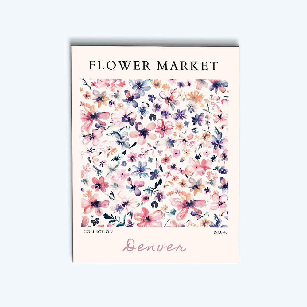 Denver Flower Market | Paint by Numbers Kit – Wander Painting