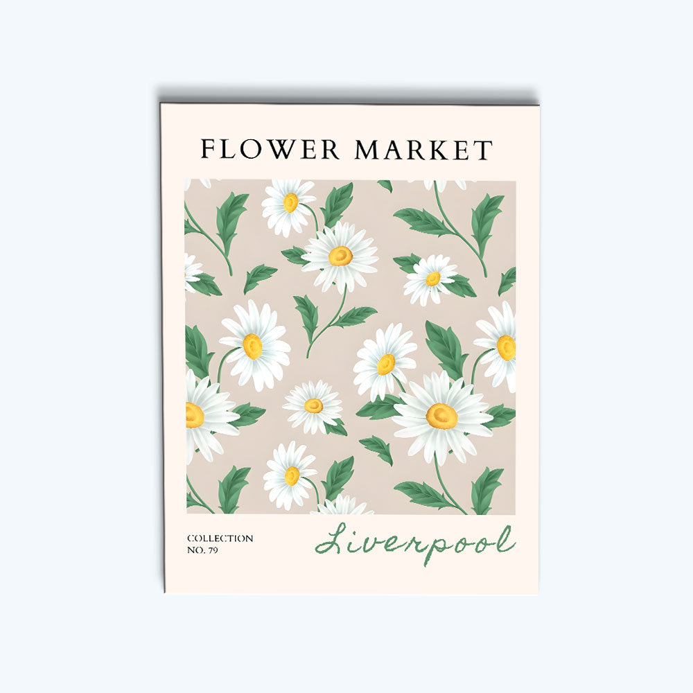 Liverpool Flower Market | Paint by Numbers Kit – Wander Painting