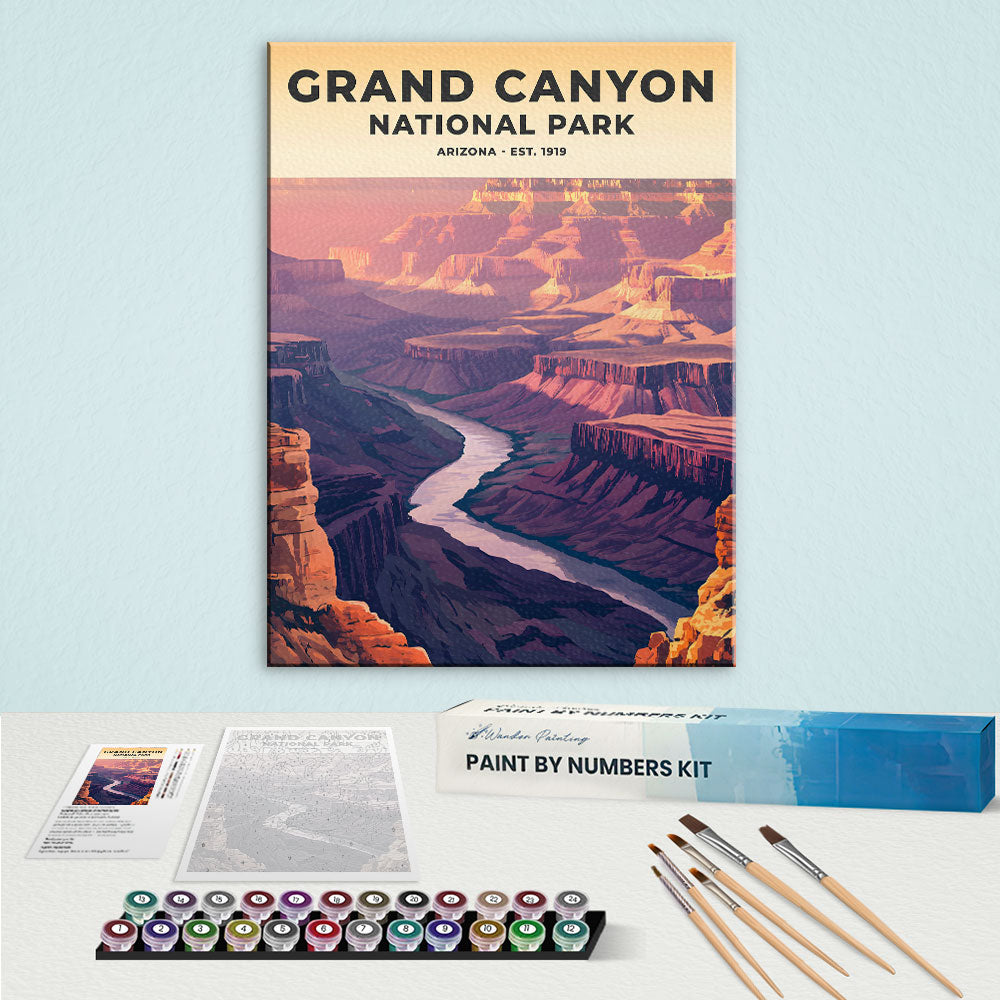 Grand Canyon National Park Heritage Edition | Paint by Numbers Kit ...