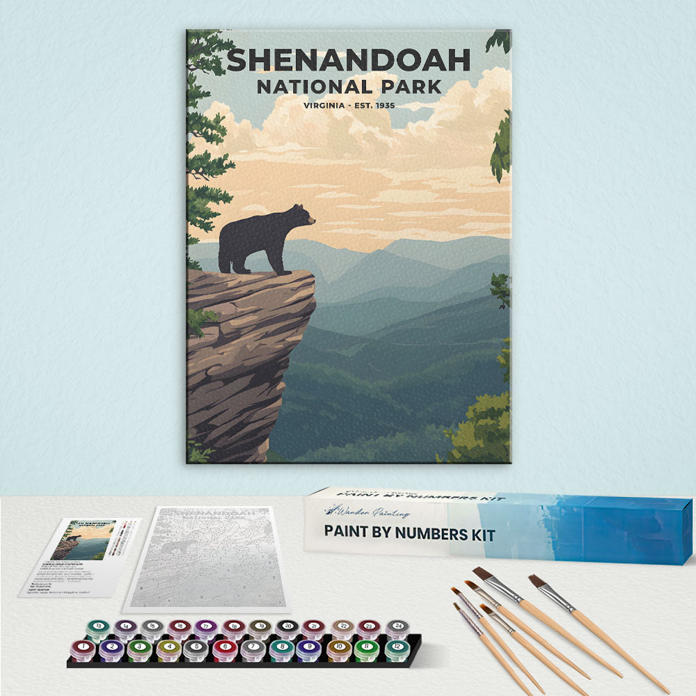 Shenandoah National Park Heritage Edition | Paint by Numbers Kit ...