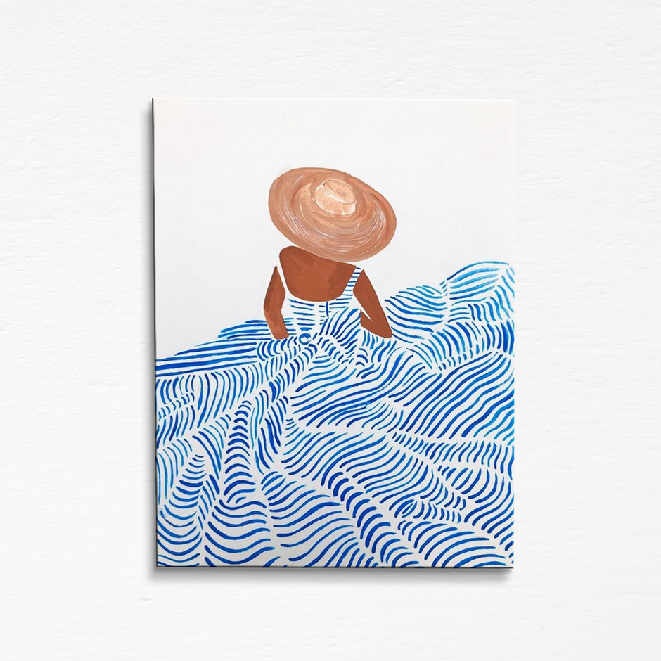 Santorini Blue Paint-by-numbers – Wander Painting