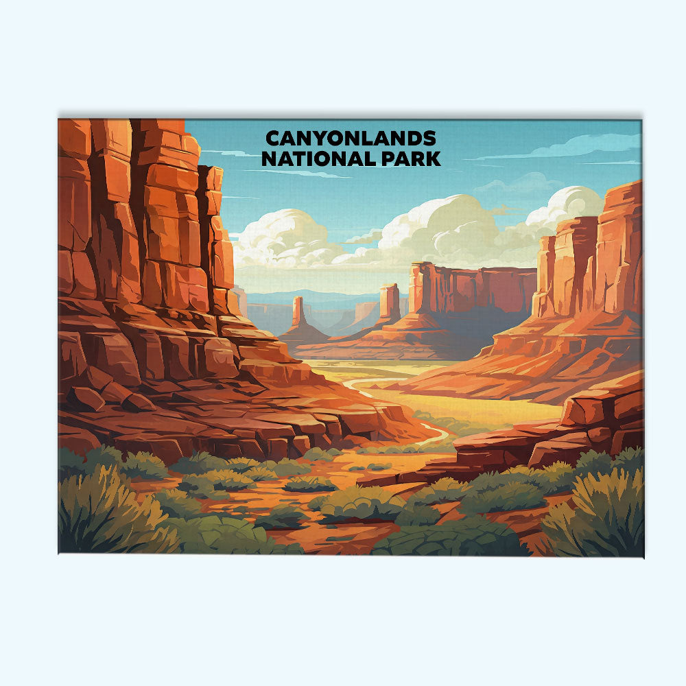 Canyonlands National Park - Landscape | Paint by Numbers Kit – Wander ...