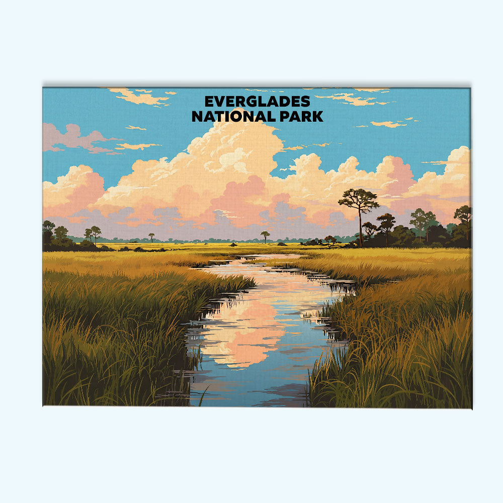 Everglades National Park - Landscape | Paint by Numbers Kit – Wander ...