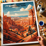 Bryce Canyon National Park | Paint by Numbers Kit – Wander Painting
