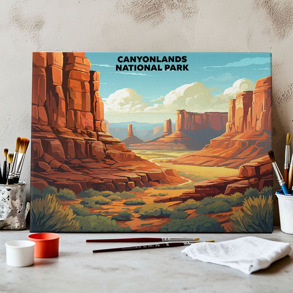Canyonlands National Park - Landscape | Paint by Numbers Kit – Wander ...