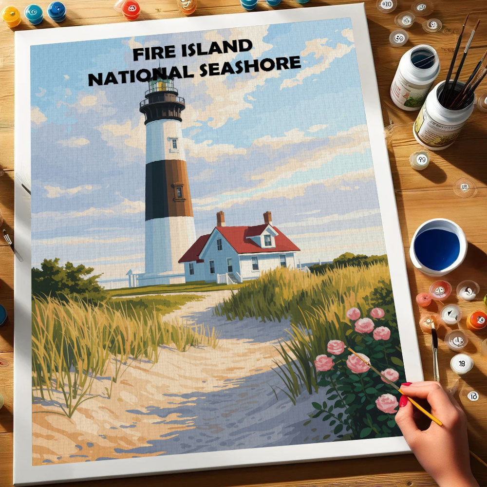 Fire Island National Seashore | Paint by Numbers Kit – Wander Painting
