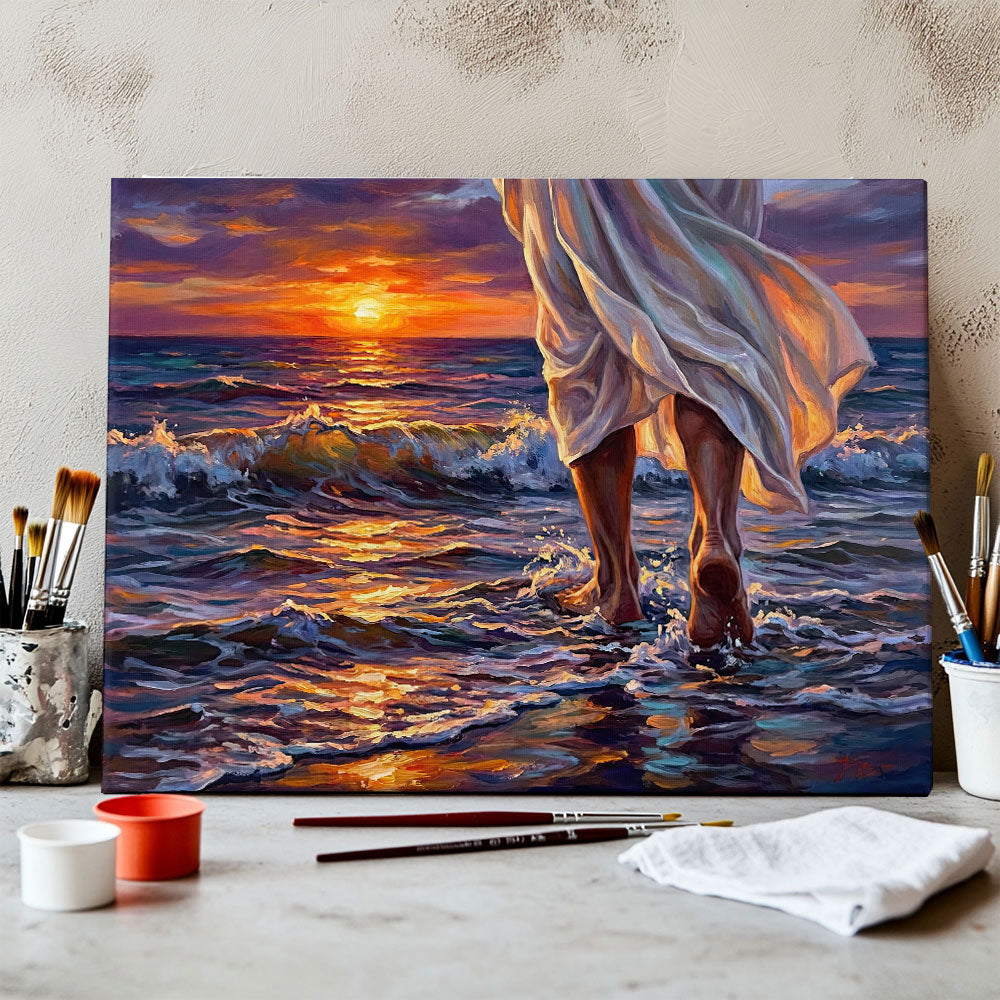 Jesus Walks | Paint by Numbers Kit – Wander Painting