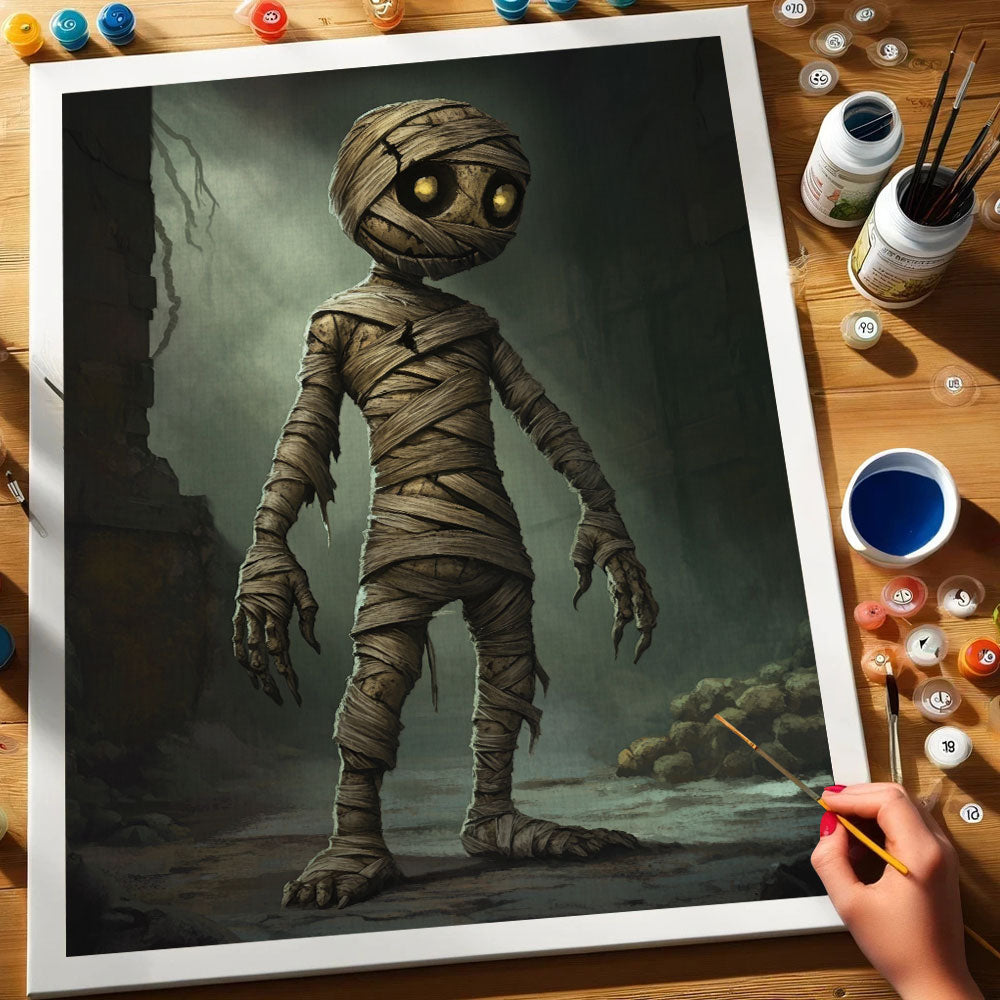 Creepy Mummy | Paint by Numbers Kit – Wander Painting