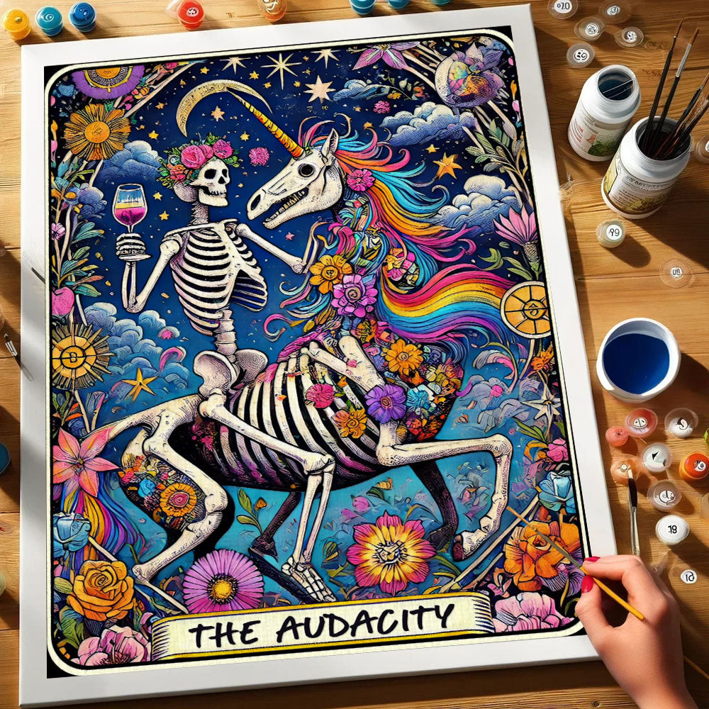 The Audacity - Tarot Card | Paint by Numbers Kit – Wander Painting