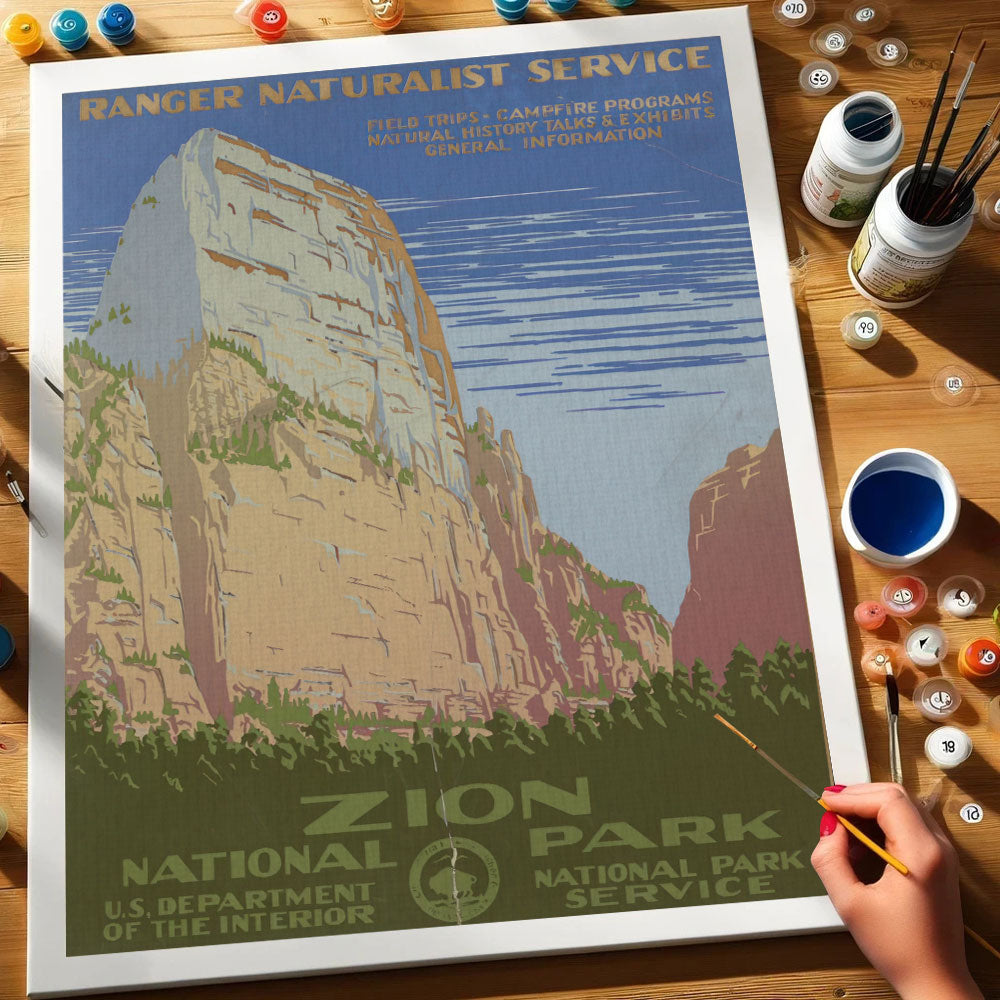 Zion National Park, Ranger Naturalist Service - US Poster – Wander Painting