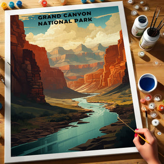 Grand Canyon National Park | Paint by Numbers Kit – Wander Painting