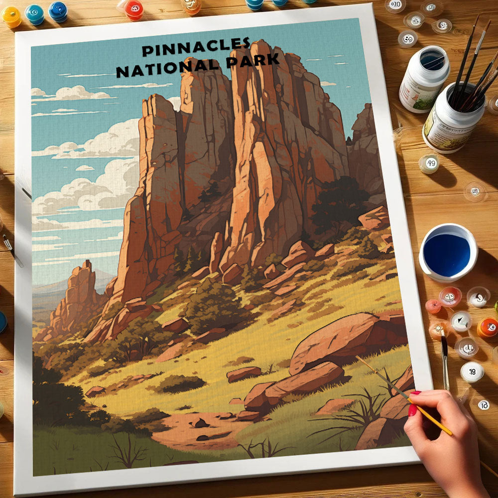 Pinnacles National Park | Paint by Numbers Kit – Wander Painting