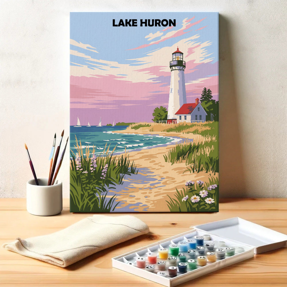 Lake Huron | Paint by Numbers Kit – Wander Painting