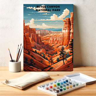 Bryce Canyon National Park | Paint by Numbers Kit – Wander Painting