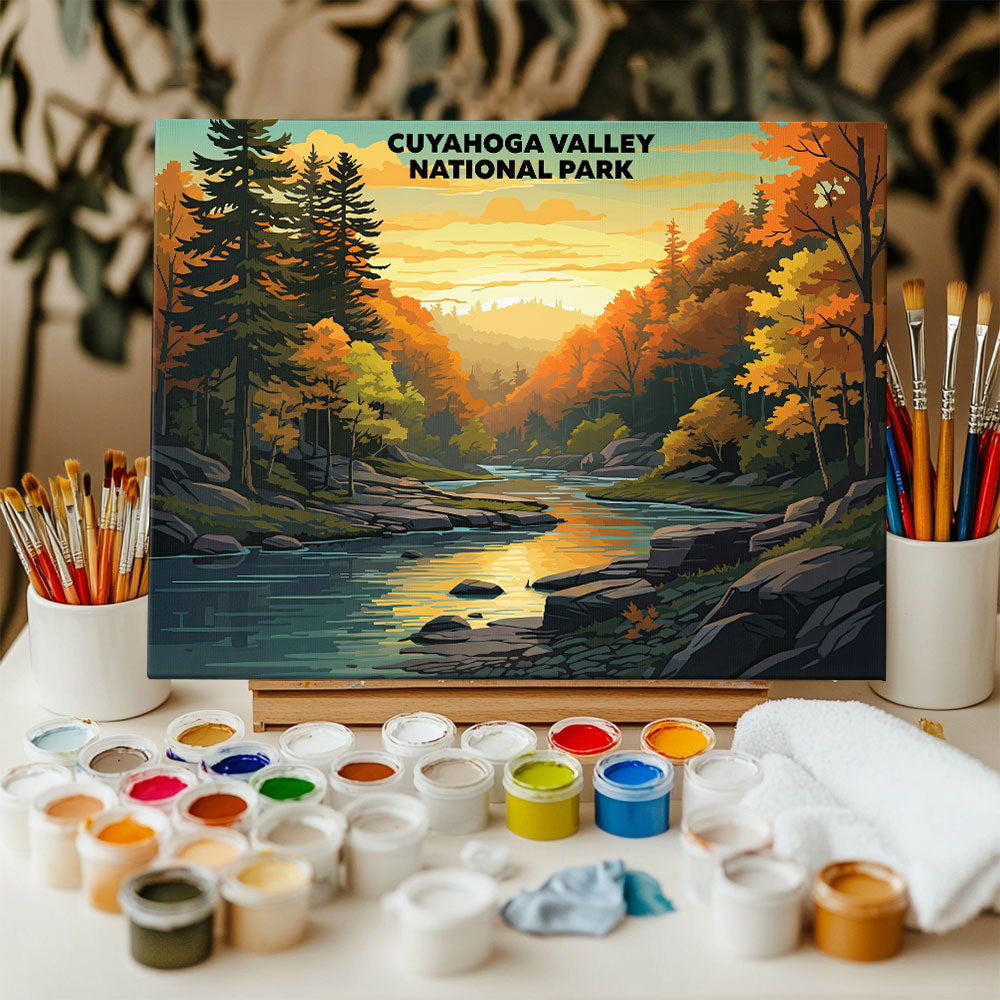 Cuyahoga Valley National Park - Landscape | Paint by Numbers Kit ...