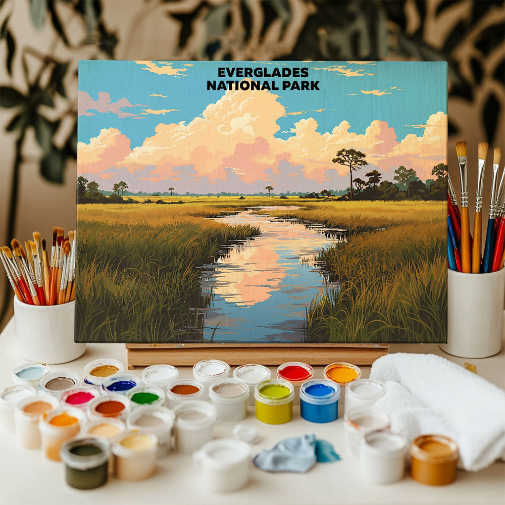 Everglades National Park - Landscape | Paint by Numbers Kit – Wander ...