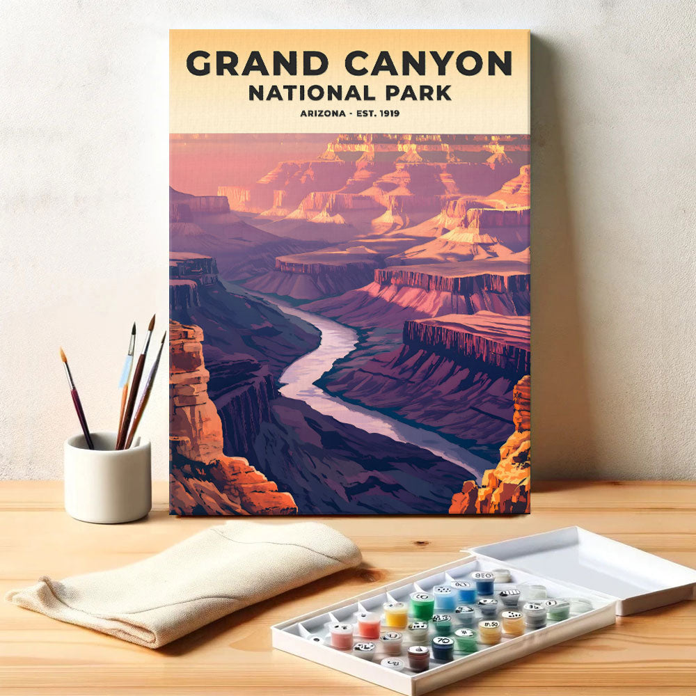 Grand Canyon National Park Heritage Edition | Paint by Numbers Kit ...