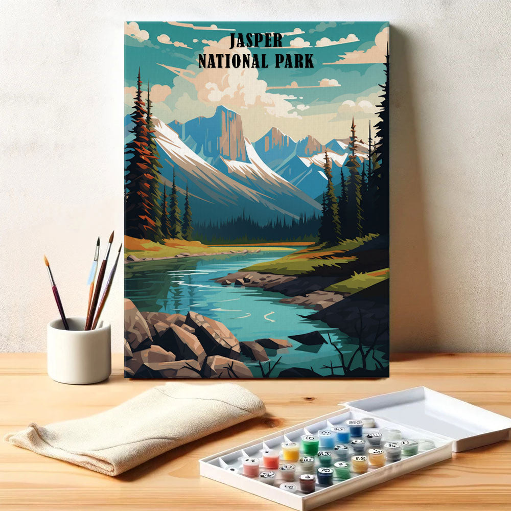 Jasper National Park | Paint by Numbers Kit – Wander Painting