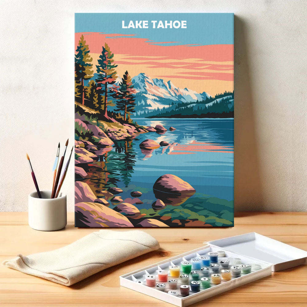 Lake Tahoe | Paint by Numbers Kit – Wander Painting
