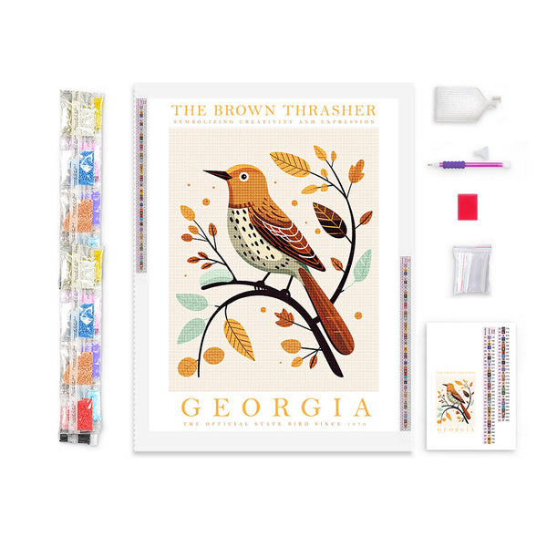 Georgia State Bird Diamond Painting – Wander Painting