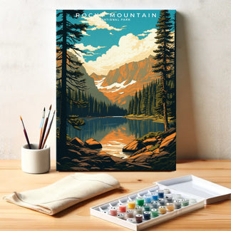 Rocky Mountain Park | Paint by Numbers Kit – Wander Painting