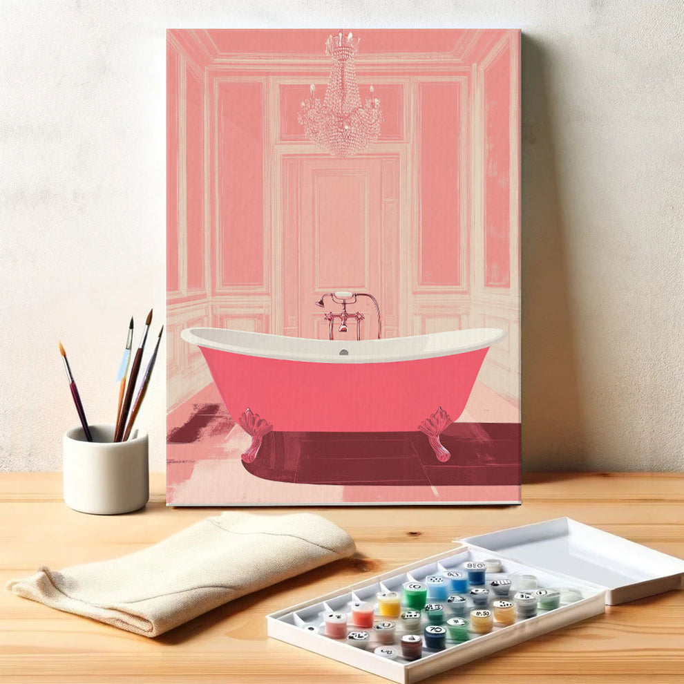 Clawfoot Tub | Paint by Numbers Kit – Wander Painting