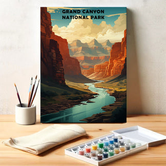 Grand Canyon National Park | Paint by Numbers Kit – Wander Painting
