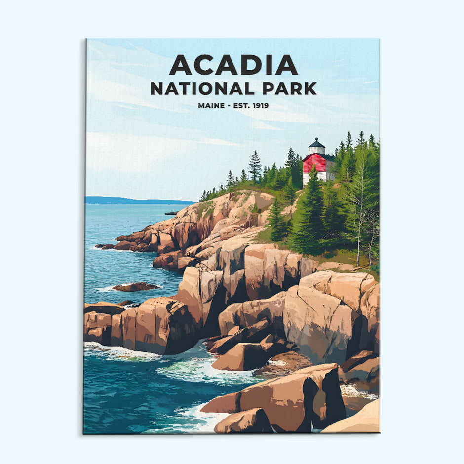 Acadia National Park Heritage Edition | Paint by Numbers Kit – Wander ...