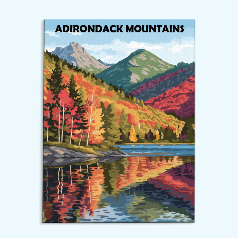 Mountain Masterpieces Paint-by-numbers – Wander Painting