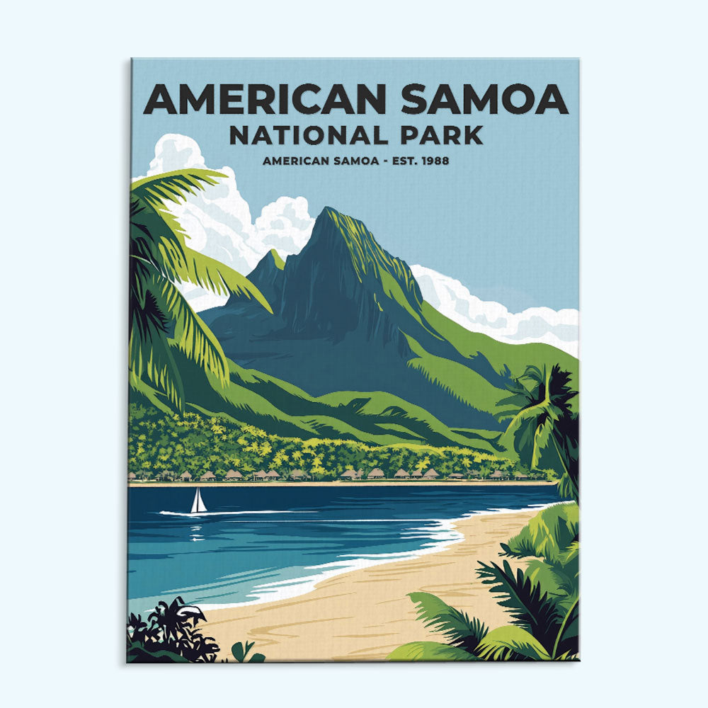 American Samoa National Park Heritage Edition | Paint by Numbers Kit ...