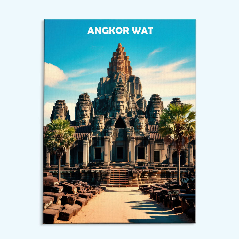 Angkor Wat, Cambodia - World Heritage | Paint by Numbers Kit – Wander ...