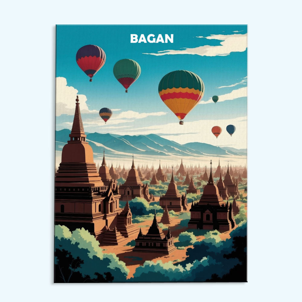 Bagan, Myanmar - World Heritage | Paint by Numbers Kit – Wander Painting