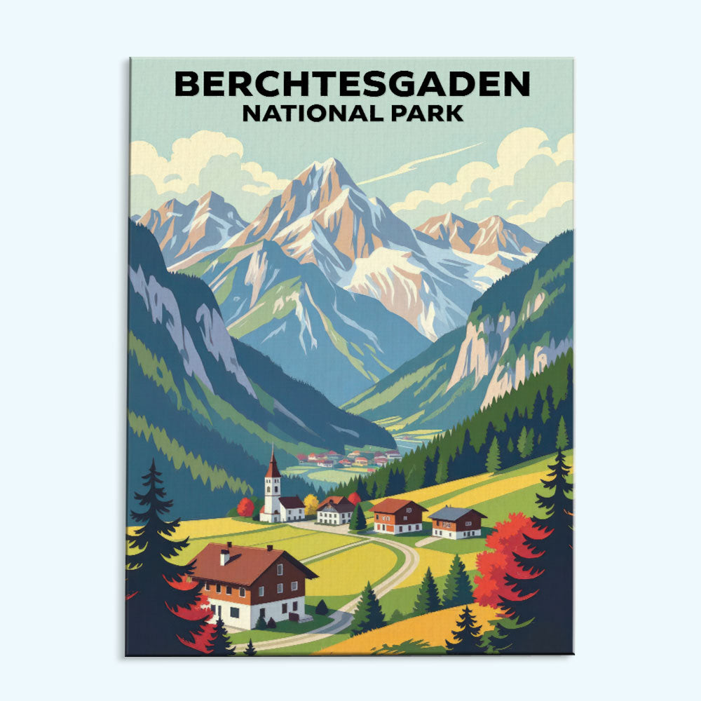 Berchtesgaden - German National Park | Paint by Numbers Kit – Wander ...