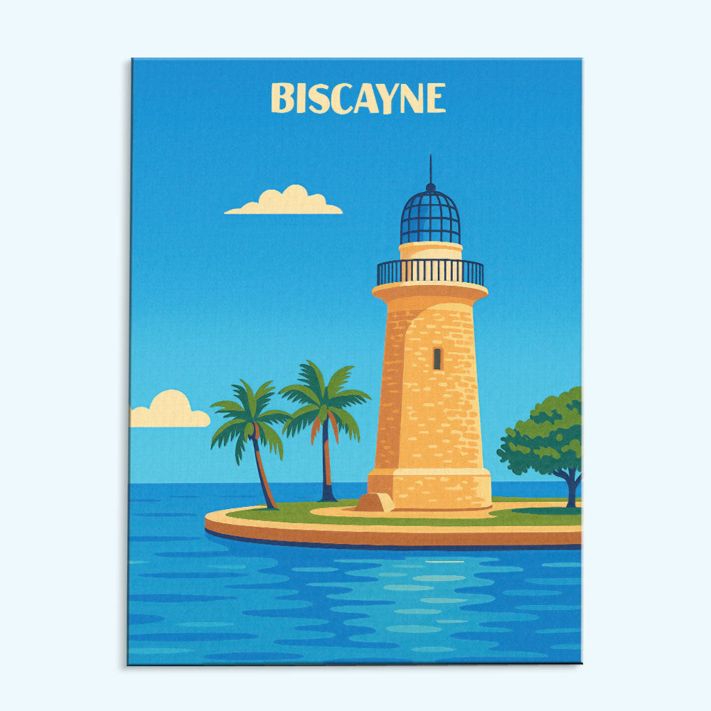 Biscayne National Park Beginner | Paint by Numbers Kit – Wander Painting