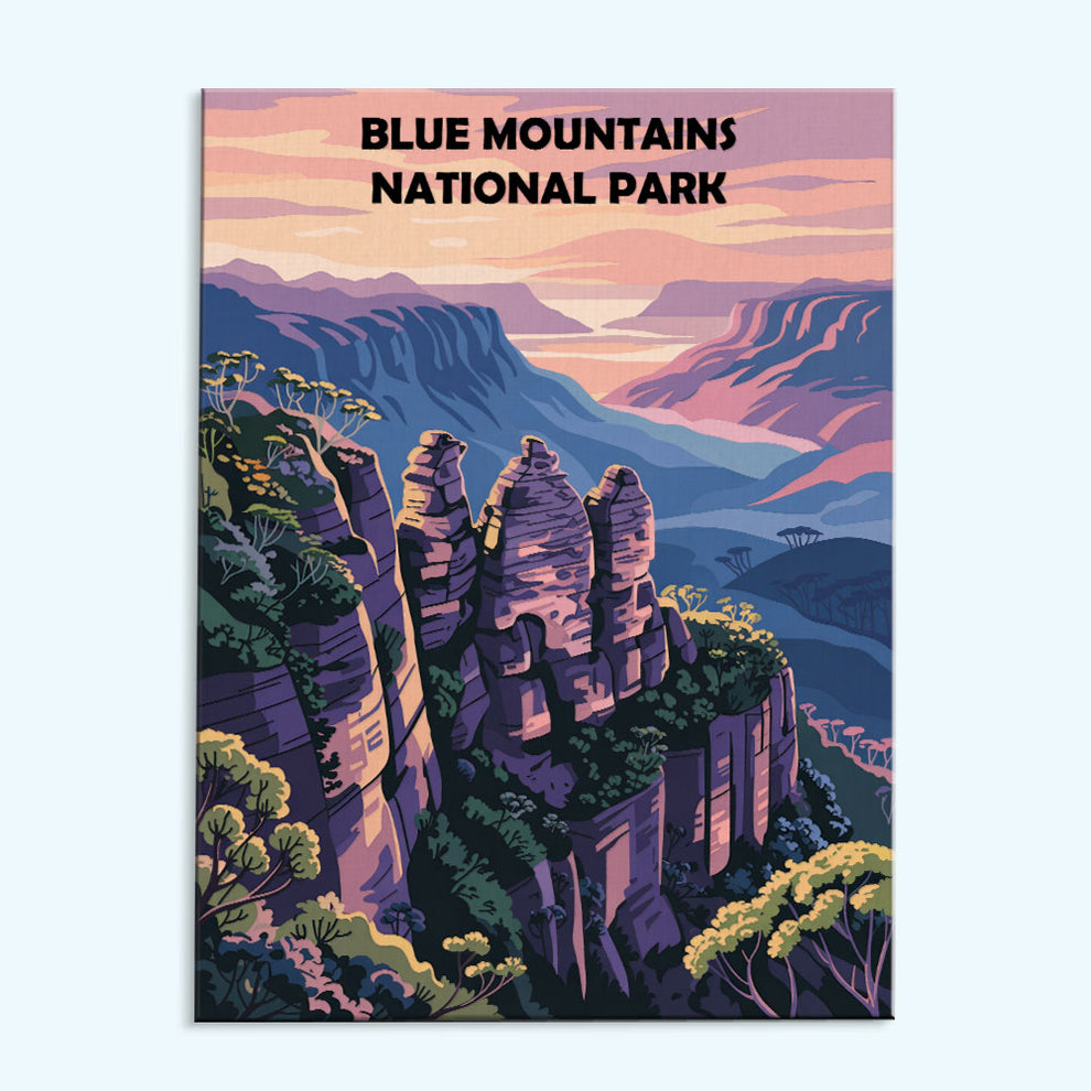 Blue Mountains AU National Park | Paint by Numbers Kit – Wander Painting
