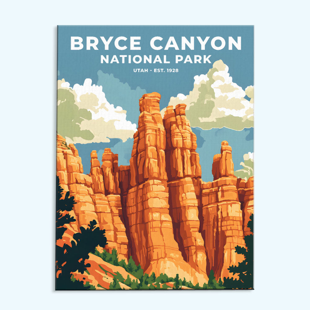 Bryce Canyon National Park Heritage Edition | Paint by Numbers Kit ...
