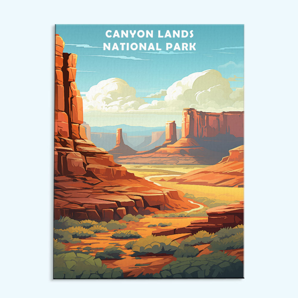 National Park Paint-by-numbers – Wander Painting