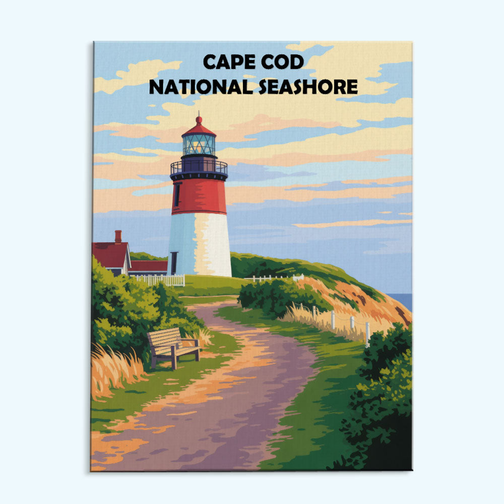Cape Cod National Seashore | Paint by Numbers Kit – Wander Painting
