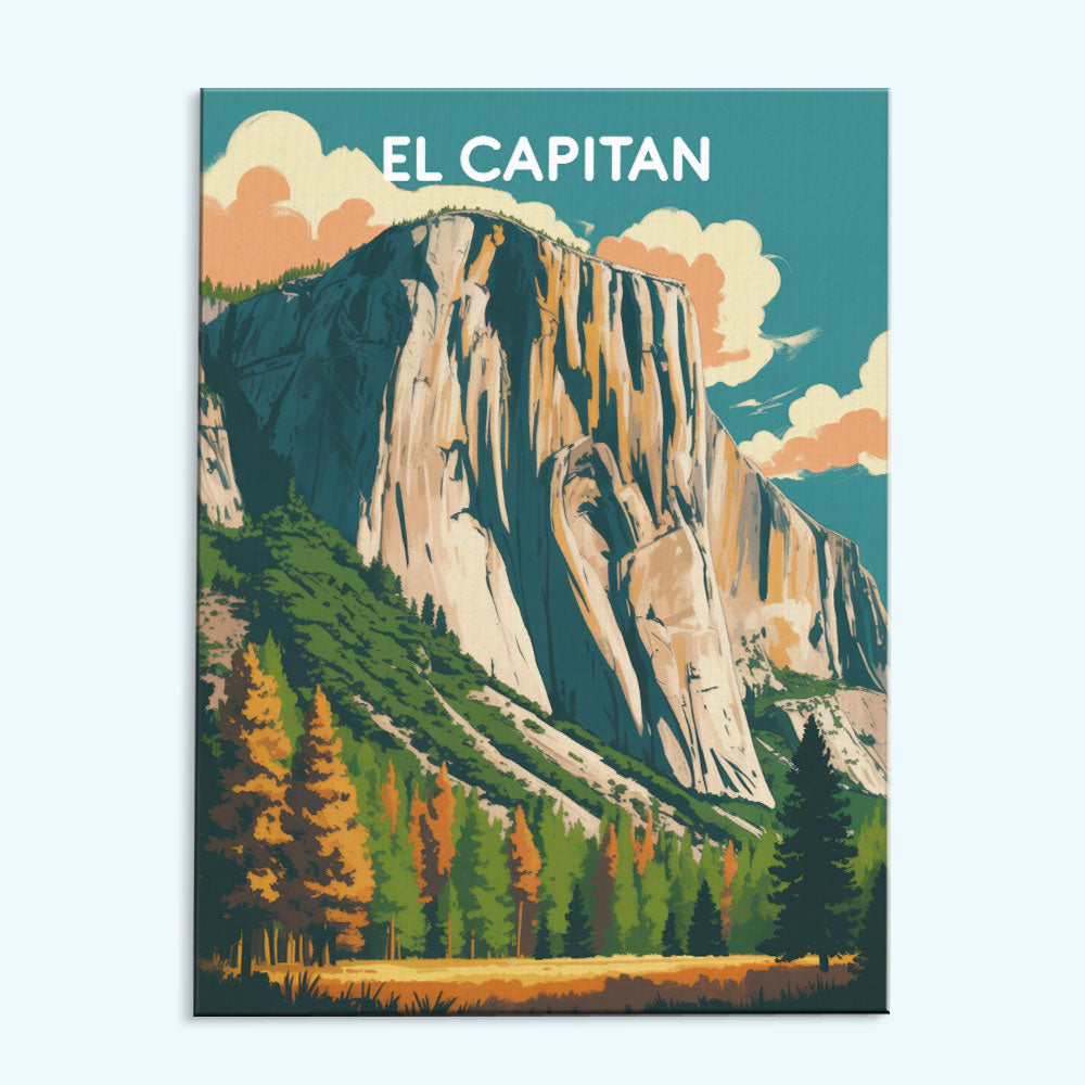 El Capitan - Yosemite National Park | Paint by Numbers Kit – Wander ...