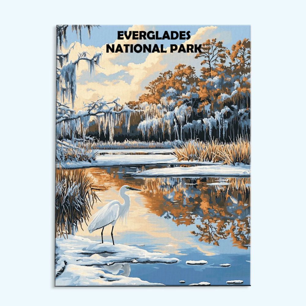 Everglades National Park Winter | Paint by Numbers Kit – Wander Painting