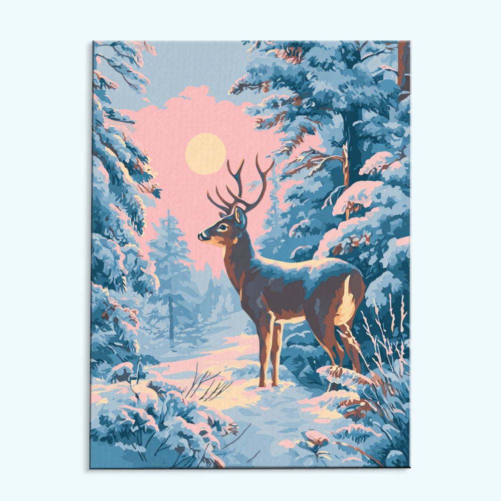 Forest Stag | Paint by Numbers Kit – Wander Painting